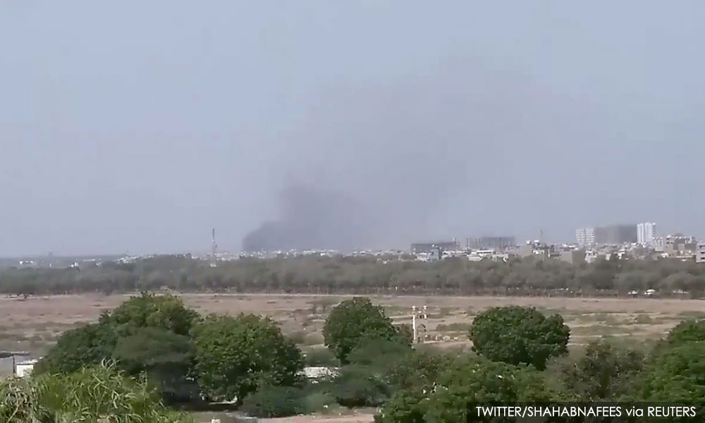 PIA plane crashes in Karachi with around 100 on board