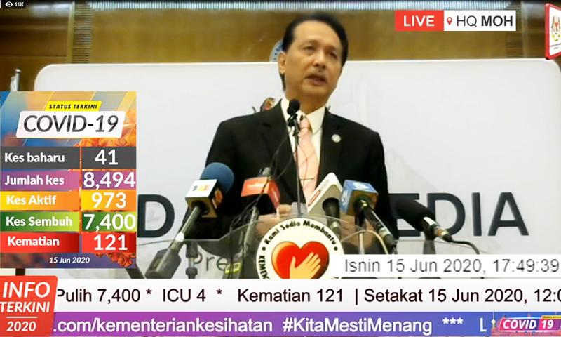 Covid-19: 41 new cases, mostly foreigners in detention and Pedas cluster