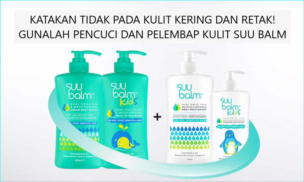 Kelegaan kulit kering dan sensitif dengan Suu Balm