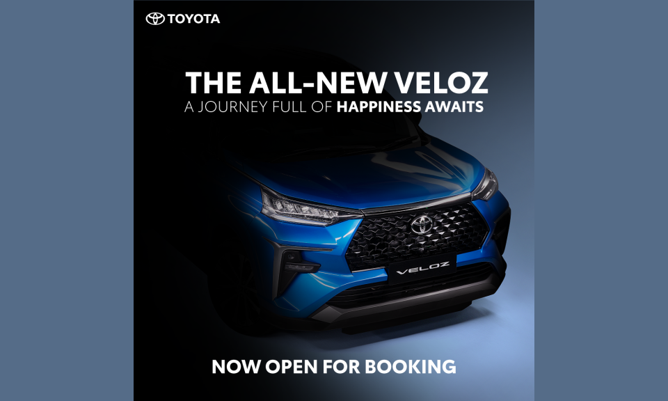 Toyota’s premium crossover the all-new Veloz now available for booking