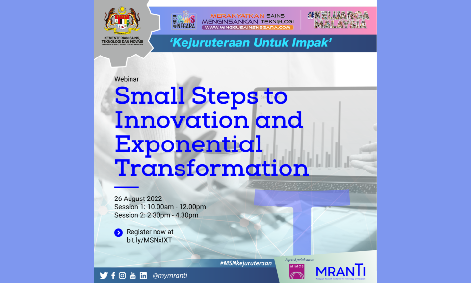 Small steps to innovation and exponential transformation