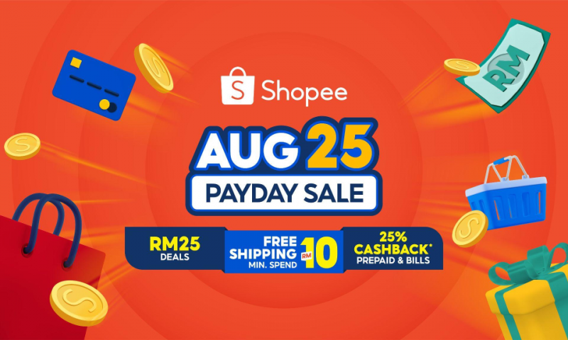 Settle your bills and get amazing deals with Shopee Aug 25 PaydaySale!