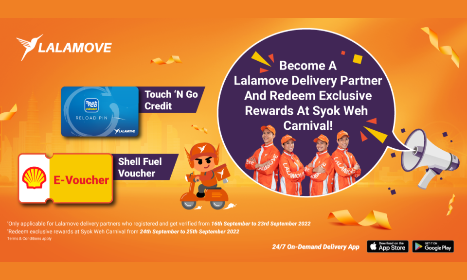 Register as Lalamove delivery partners and redeem exciting rewards at ...