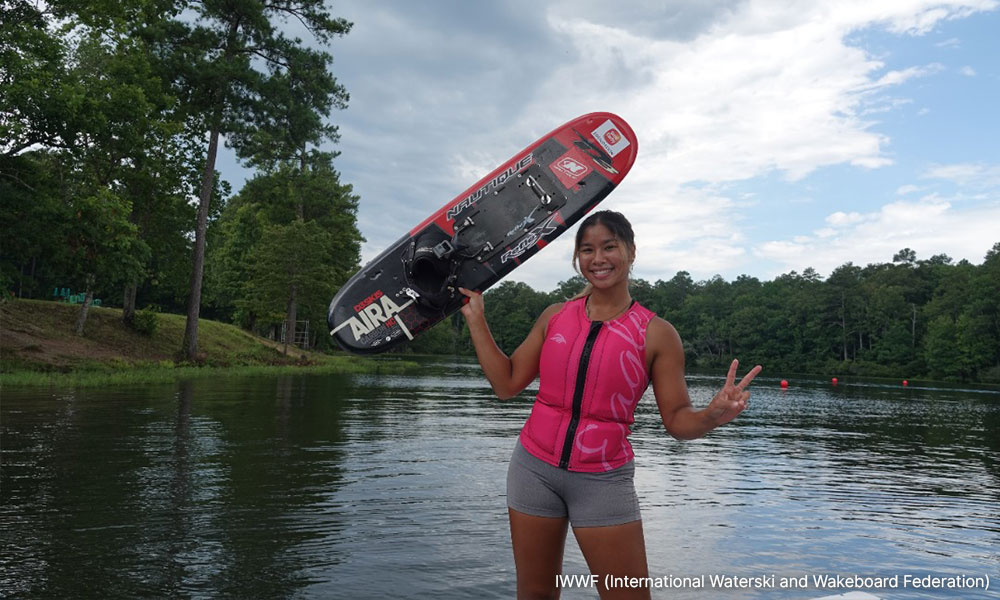 Waterskier Aaliyah Yoong continues making big splash