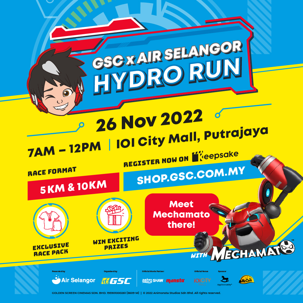 Luang masa anda bersama keluarga di GSC Hydro Run bersama Mechamato