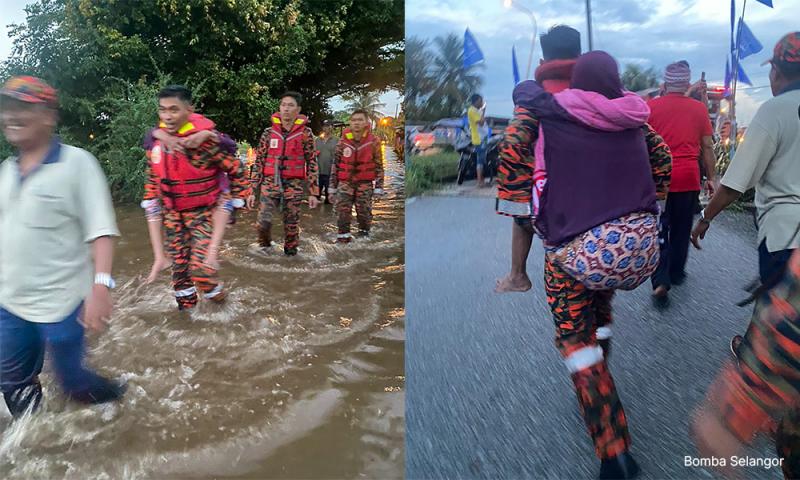 Banjir di Kg Johan Setia, lapan mangsa diselamat