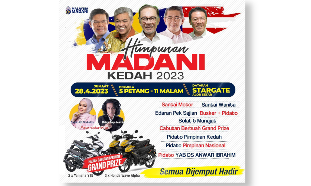 10,000 pengunjung dijangka hadir himpunan Madani Kedah