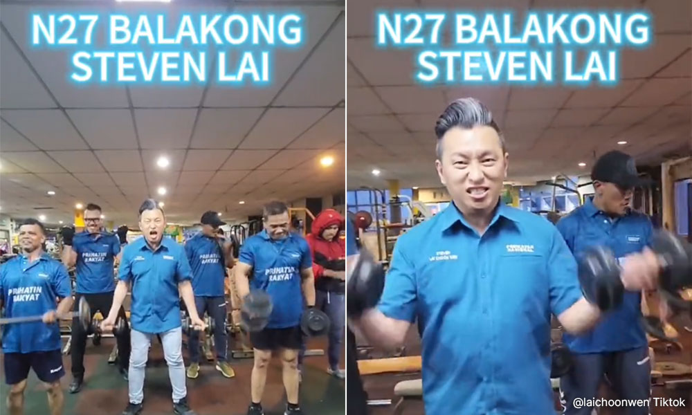 Kempen unik senaman dumbel calon Balakong