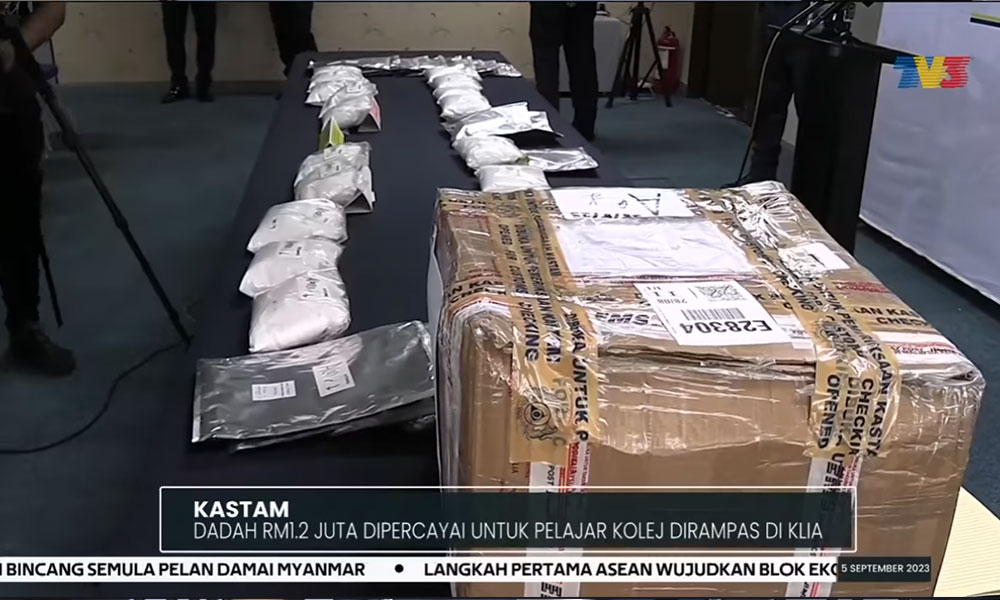 Lebih 400kg dadah bernilai RM32 juta dirampas di KLIA