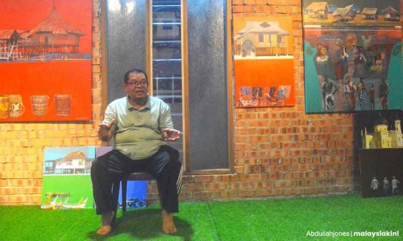 Haron Mokhtar si 'kuli seni lukis'