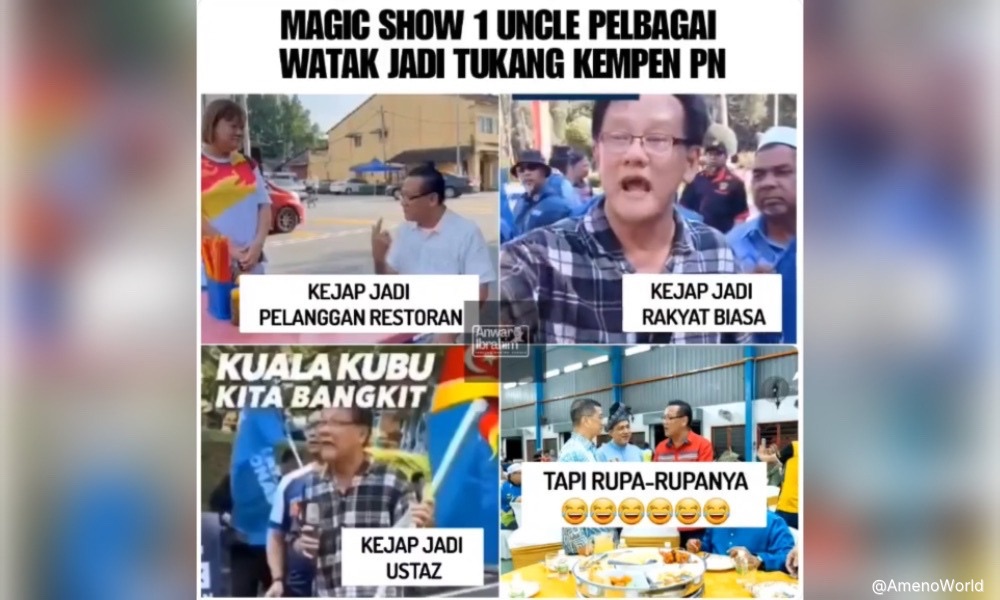 Man who claimed to support Anwar appears on PN campaign