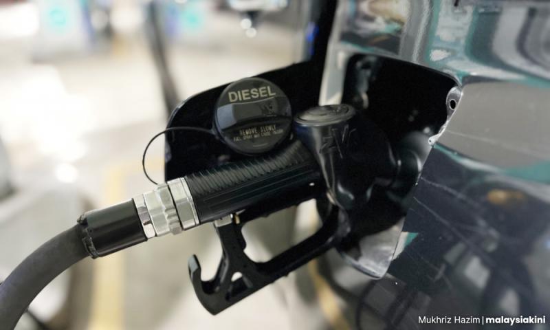 Diesel price drops another 5 sen