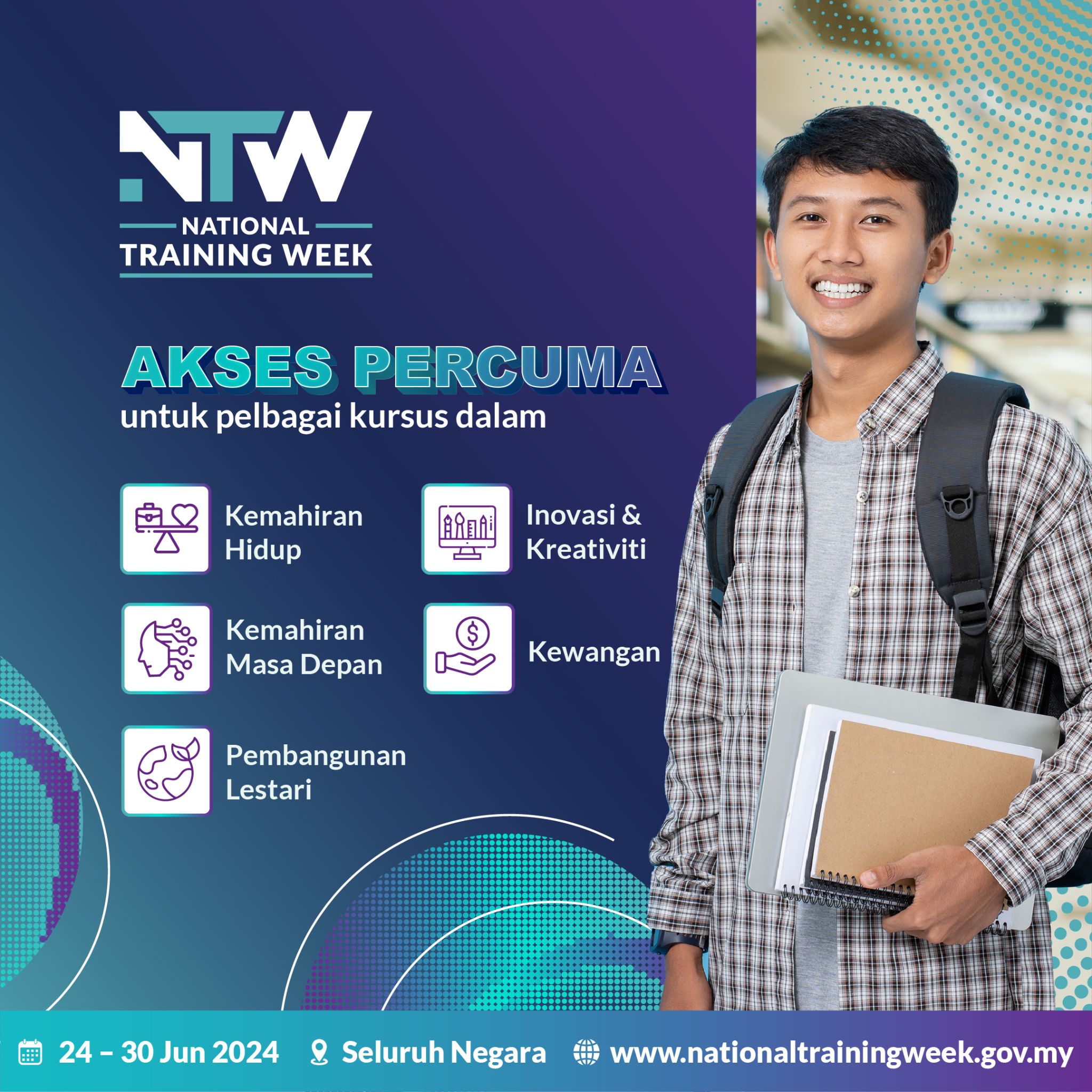 NTW 2024: Pilih Kursus Latihan Percuma dan Kuasainya!