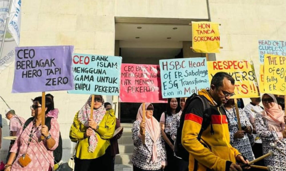 Protest against Maybank