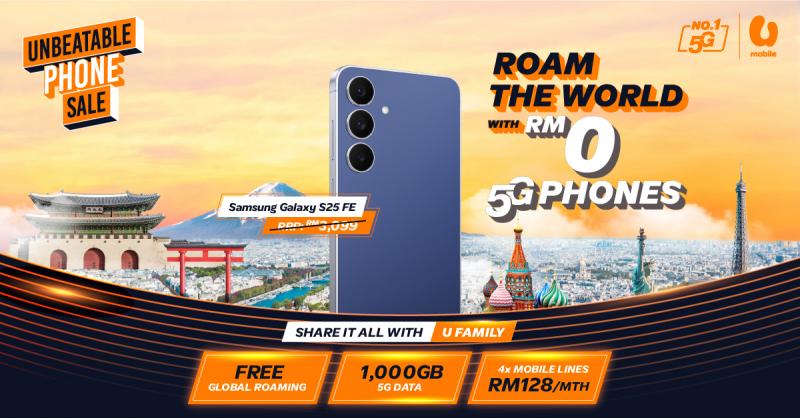 U Mobile's Unbeatable Phone Sale: RM0 5G Phones, Free Roaming, Easy ...